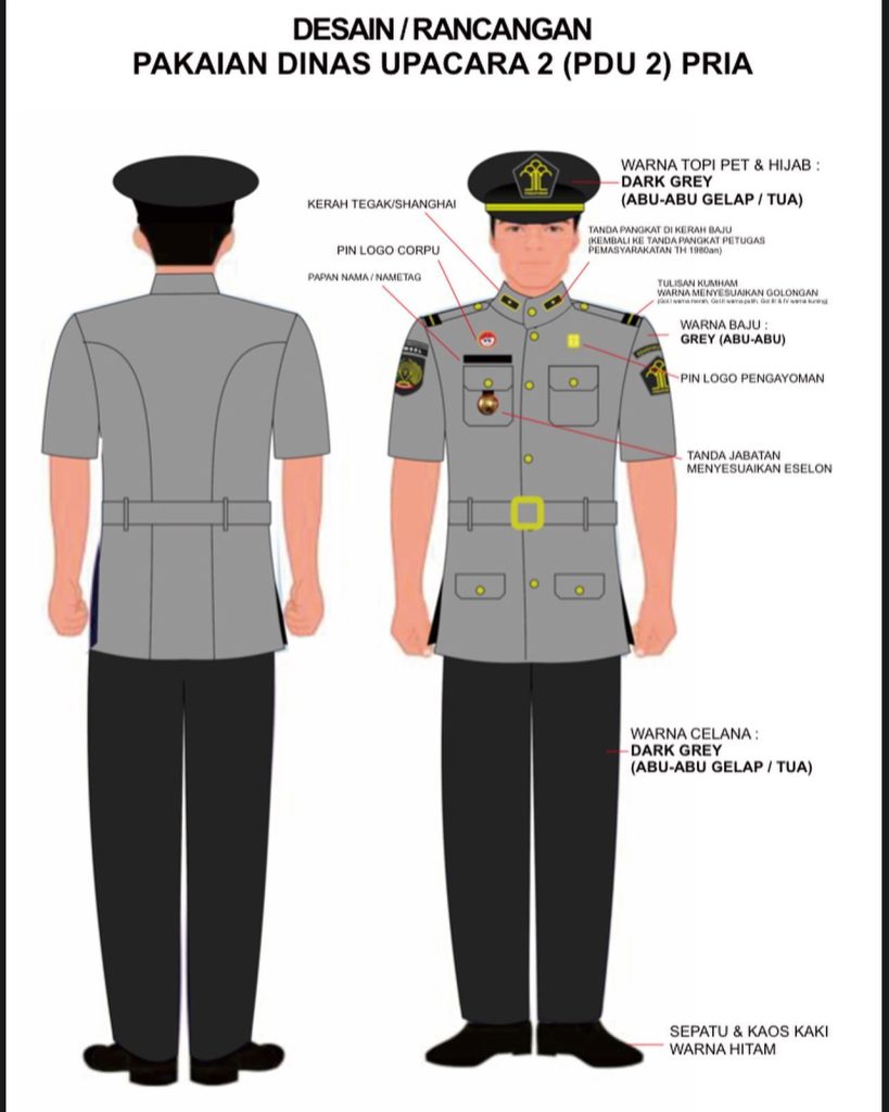 Mengenal Seragam Kemenkumham Terbaru, Warna dan Jenisnya!