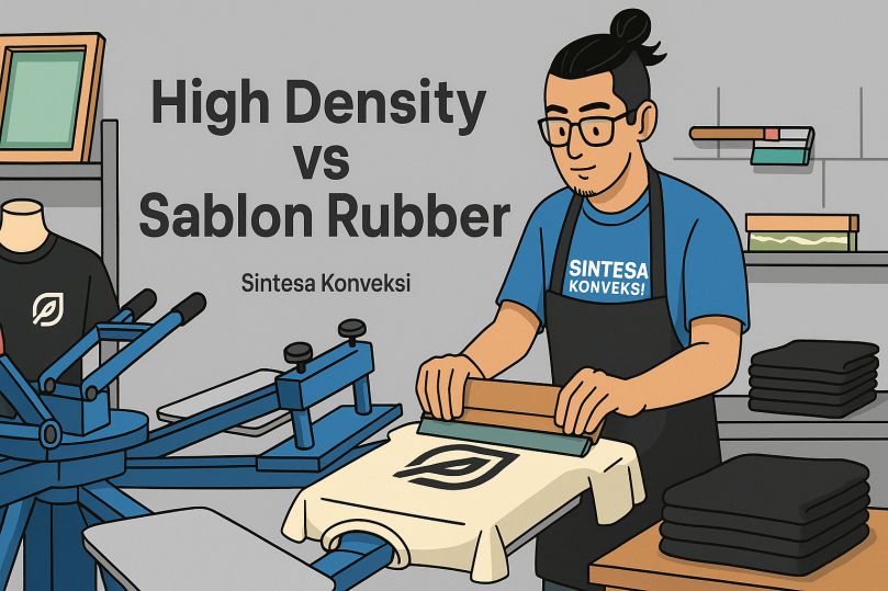Perbedaan Sablon High Density vs Rubber: Mana yang Lebih Cocok untuk ...