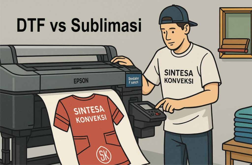 Perbedaan Sublimasi dan Sablon DTF: Bahan, Hasil Cetak, dan Ketahanan
