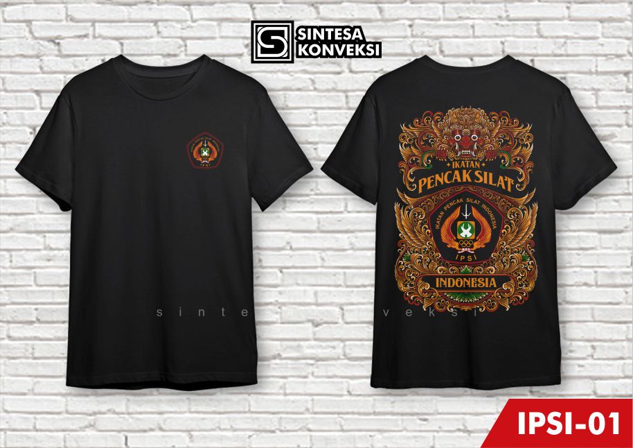 Desain Kaos IPSI Pencak Silat Indonesia Keren dan Simple